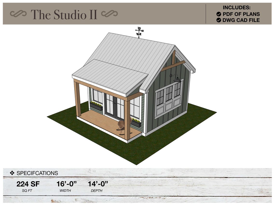 224 SQ FT, 16' X 14', Casita, Studio, She Den, Man Cave, Bungie, Art ...