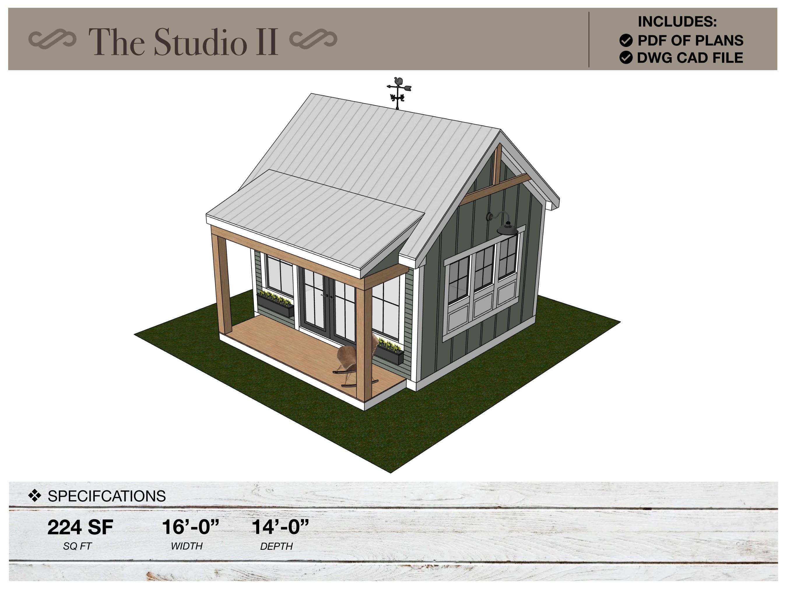 224 SQ FT, 16' X 14', Casita, Studio, She Den, Man Cave, Bungie, Art ...