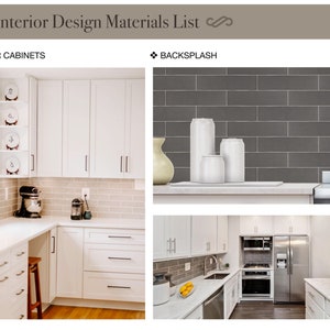 Interior Design Mood Board, Materials List, Kitchen Design, Bathroom ...