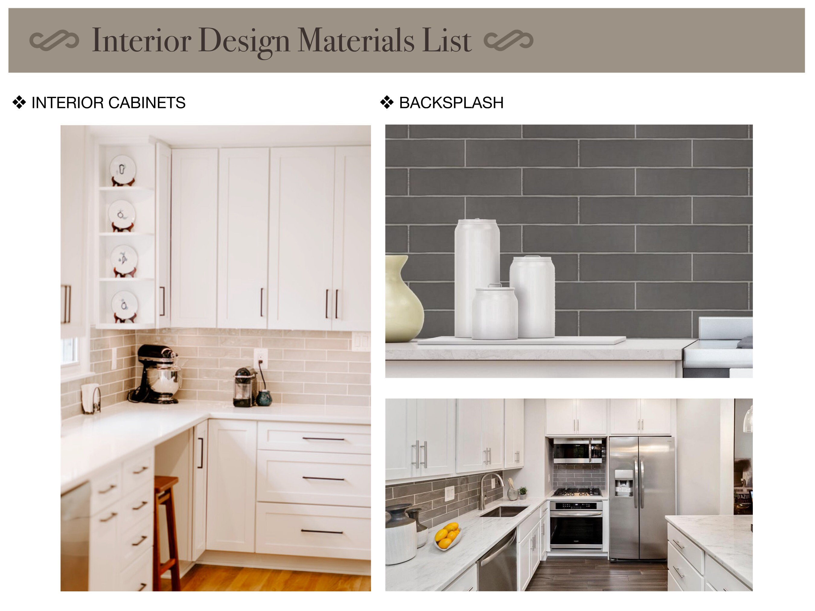 Interior Design Mood Board, Materials List, Kitchen Design, Bathroom ...