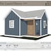 286 SQ FT, 18'6 X 18'6, Tiny House Plans, Modern Farmhouse ...