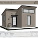 286 SQ FT, 18'6 X 18'6, Tiny House Plans, Modern Farmhouse ...