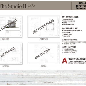 Tiny House Architectural Plans: 224 SQ FT Studio (digital Download) - Etsy