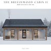 24x38 Cottage House Plan PDF: Small 2 Bedroom Cabin Blueprint (instant ...