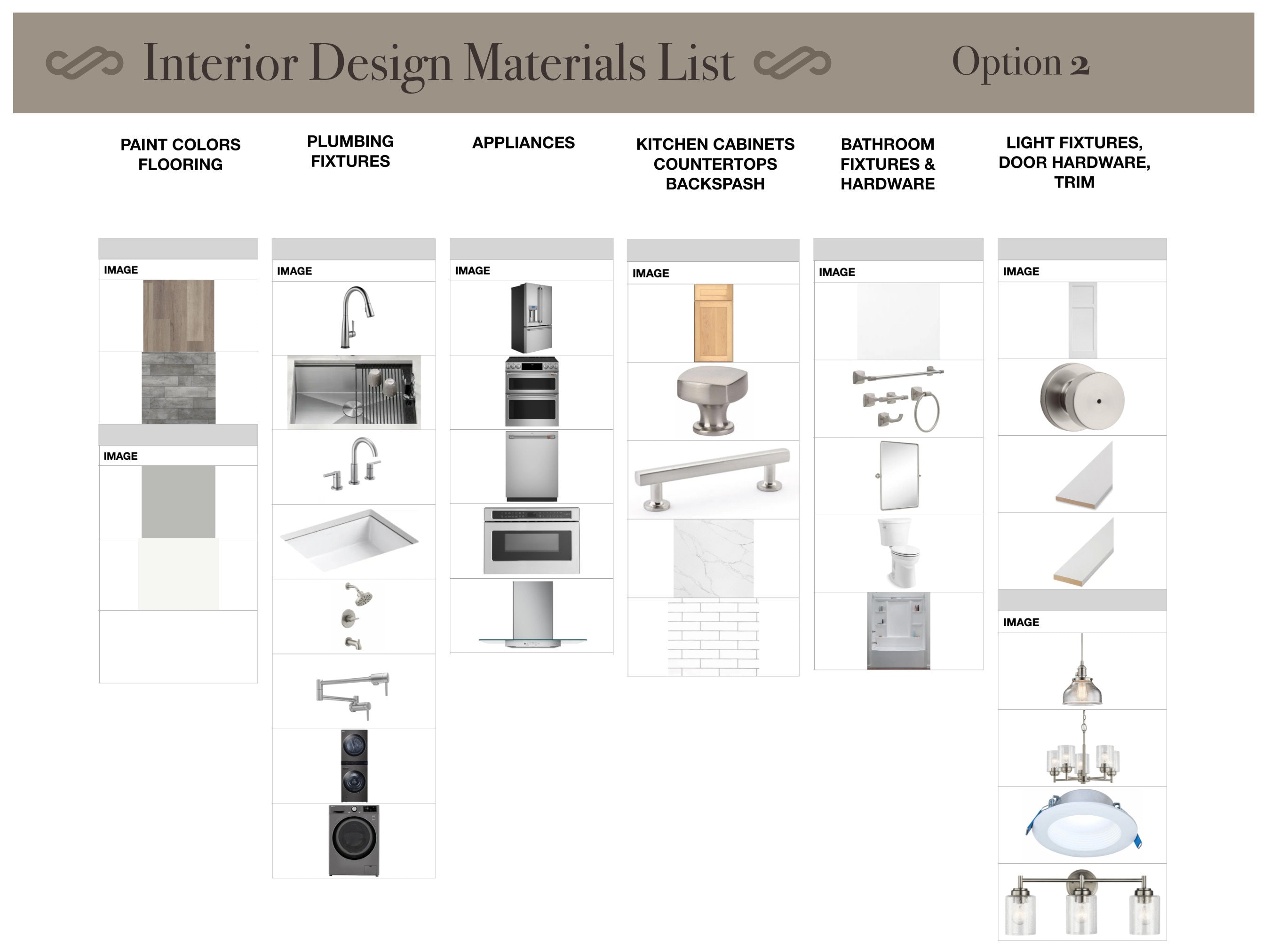 Interior Design Mood Board, Materials List, Kitchen Design, Bathroom ...