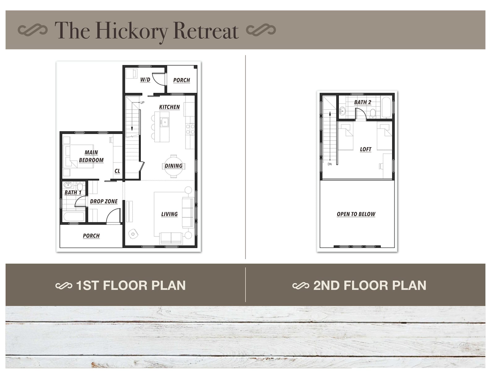 1,159 SQ FT, House Plans, 26'-6" X 39' -3", 2 Bedrooms, 2 Baths, Modern ...