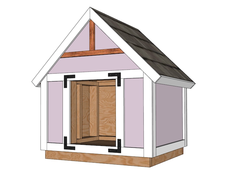 Large Dog House Building, DIY Instructional Plans, 36"x36", Do It ...