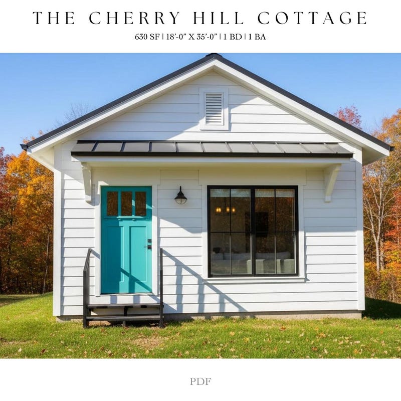 Craftsman Tiny House Plan - Etsy