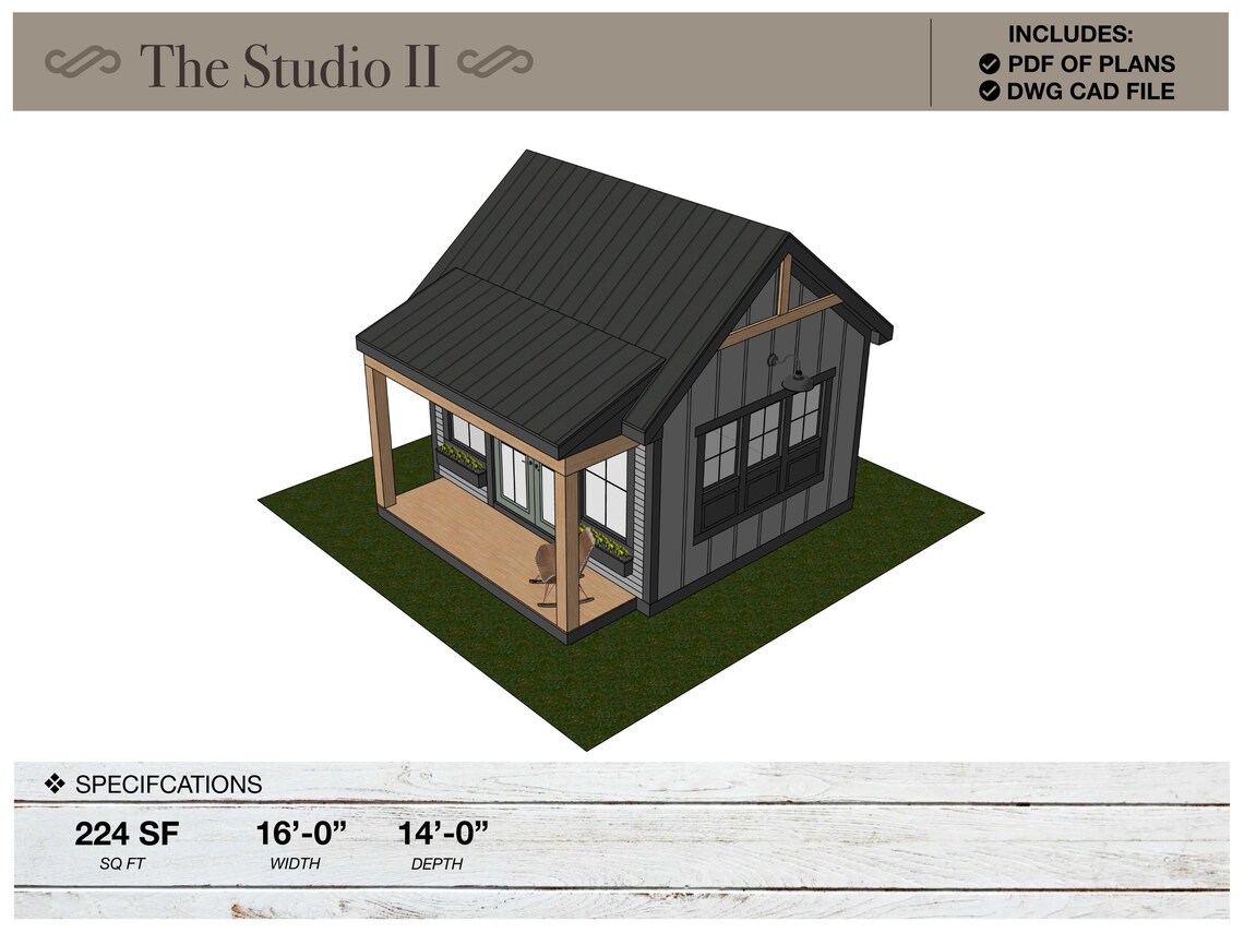224 SQ FT, 16' X 14', Casita, Studio, She Den, Man Cave, Bungie, Art ...