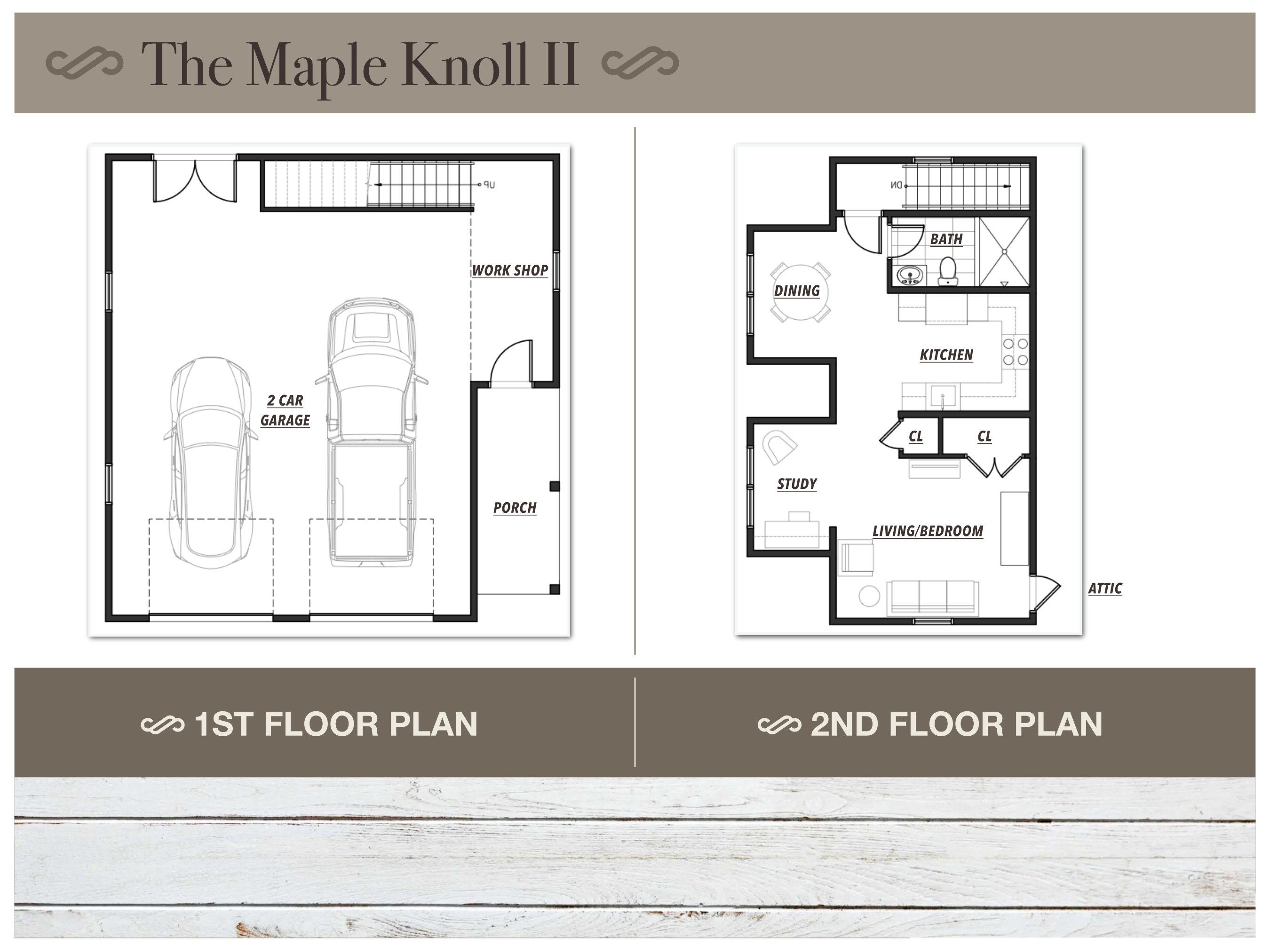 Barndominium, 2 Car Garage, Apartment, 575 SQ FT, 33' X 34', House ...