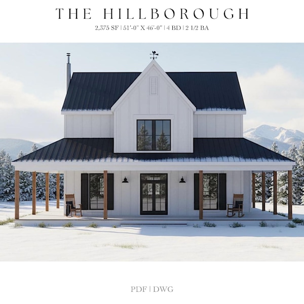 Cottage House Plans 4 Bed - Etsy