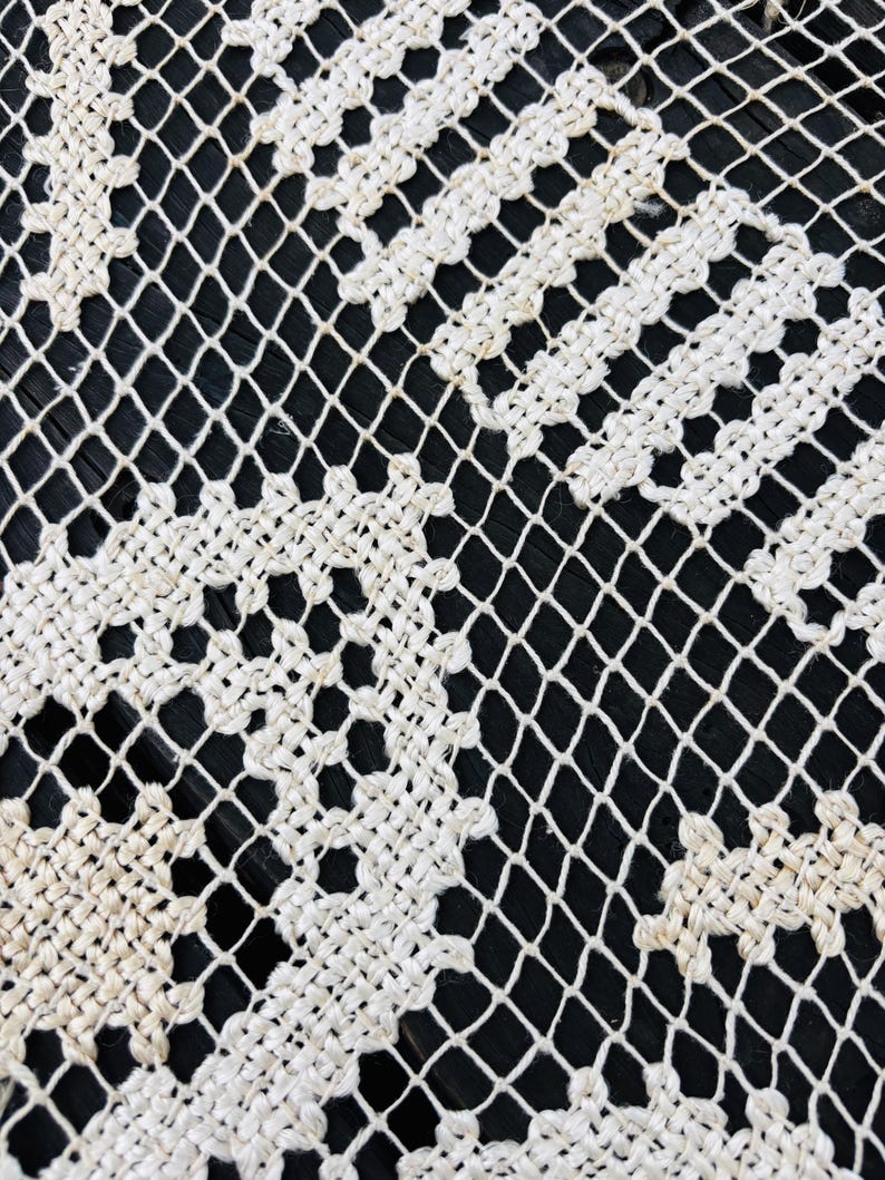 Antique Filet Netting Lace - Etsy