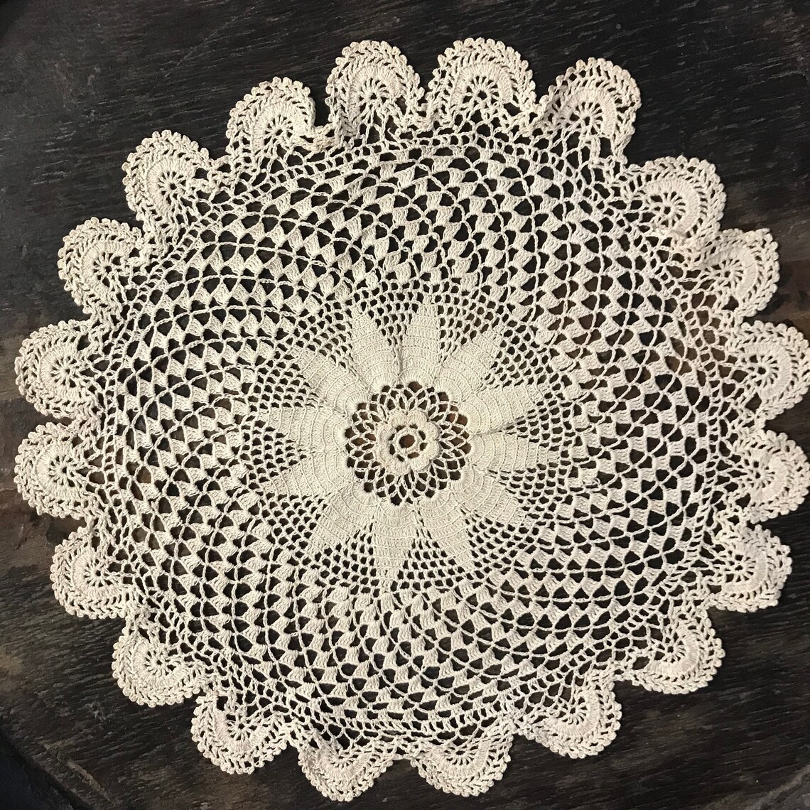 Vintage Round Crochet Lace Doily Variety - Etsy