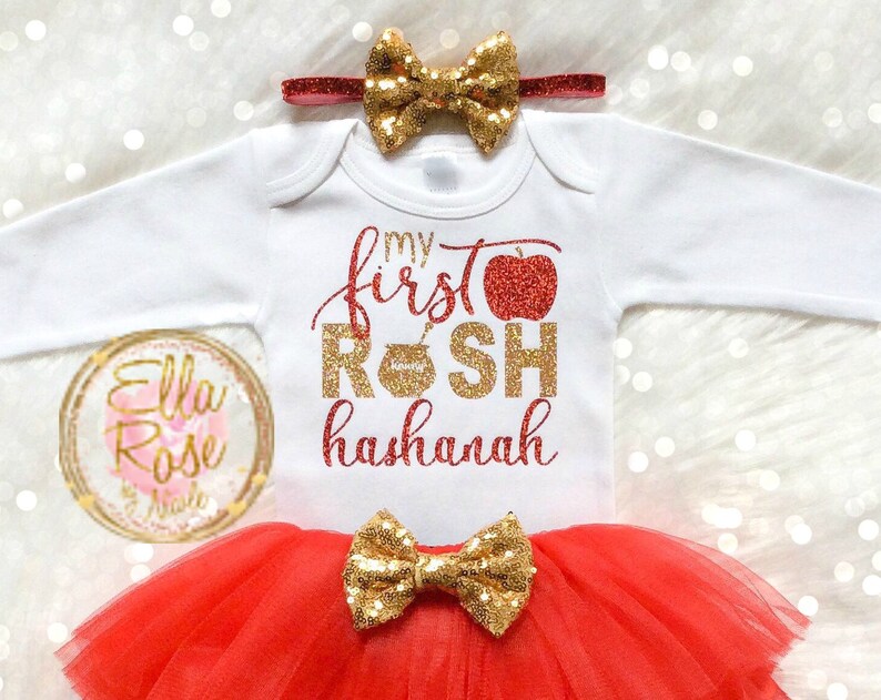 My First Rosh Hashanah Baby Girl Outfit / 1st Rosh Hashanah | Etsy