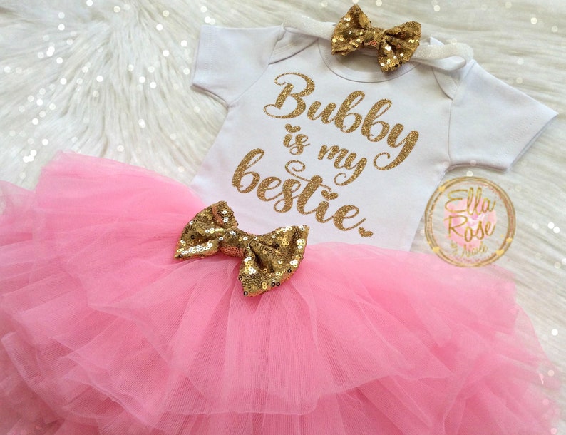 Bubby is My Bestie / Bubbie / Jewish Baby Girl Outfit / Jewish - Etsy