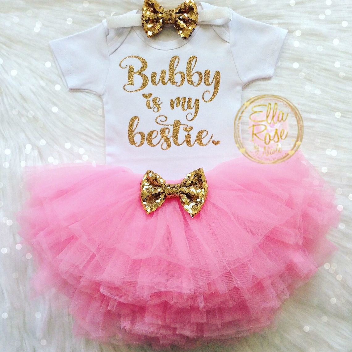 Bubby is My Bestie / Bubbie / Jewish Baby Girl Outfit / Jewish - Etsy