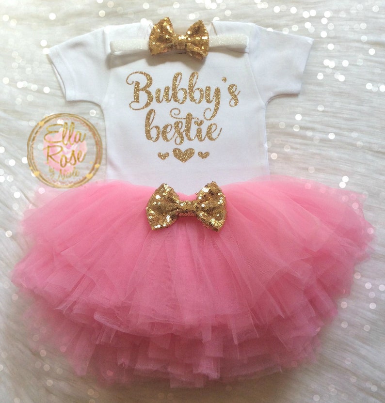 Bubby's Bestie / Bubbie / Jewish Baby Girl Outfit / Jewish - Etsy
