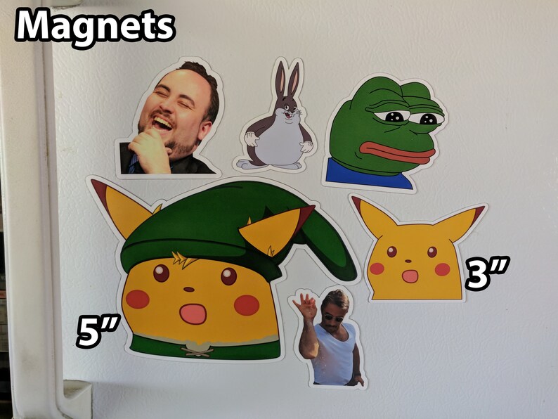 POGGERS Twitch Emote Vinyl Sticker or Magnet Laptop Stickers | Etsy