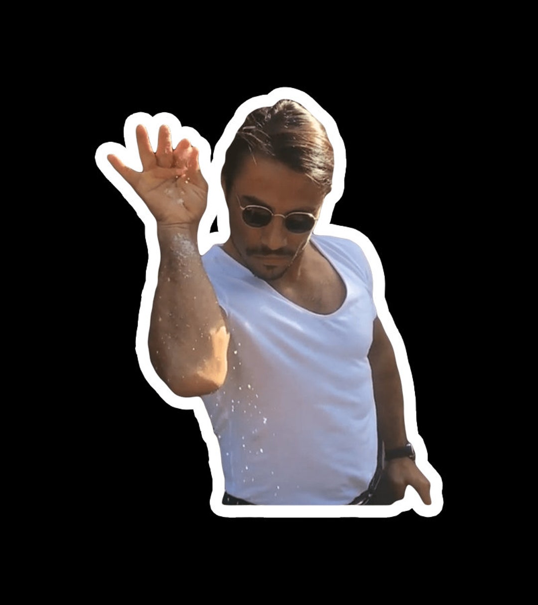 Salt Bae Meme Vinyl Sticker or Magnet | Laptop Stickers | MacBook ...