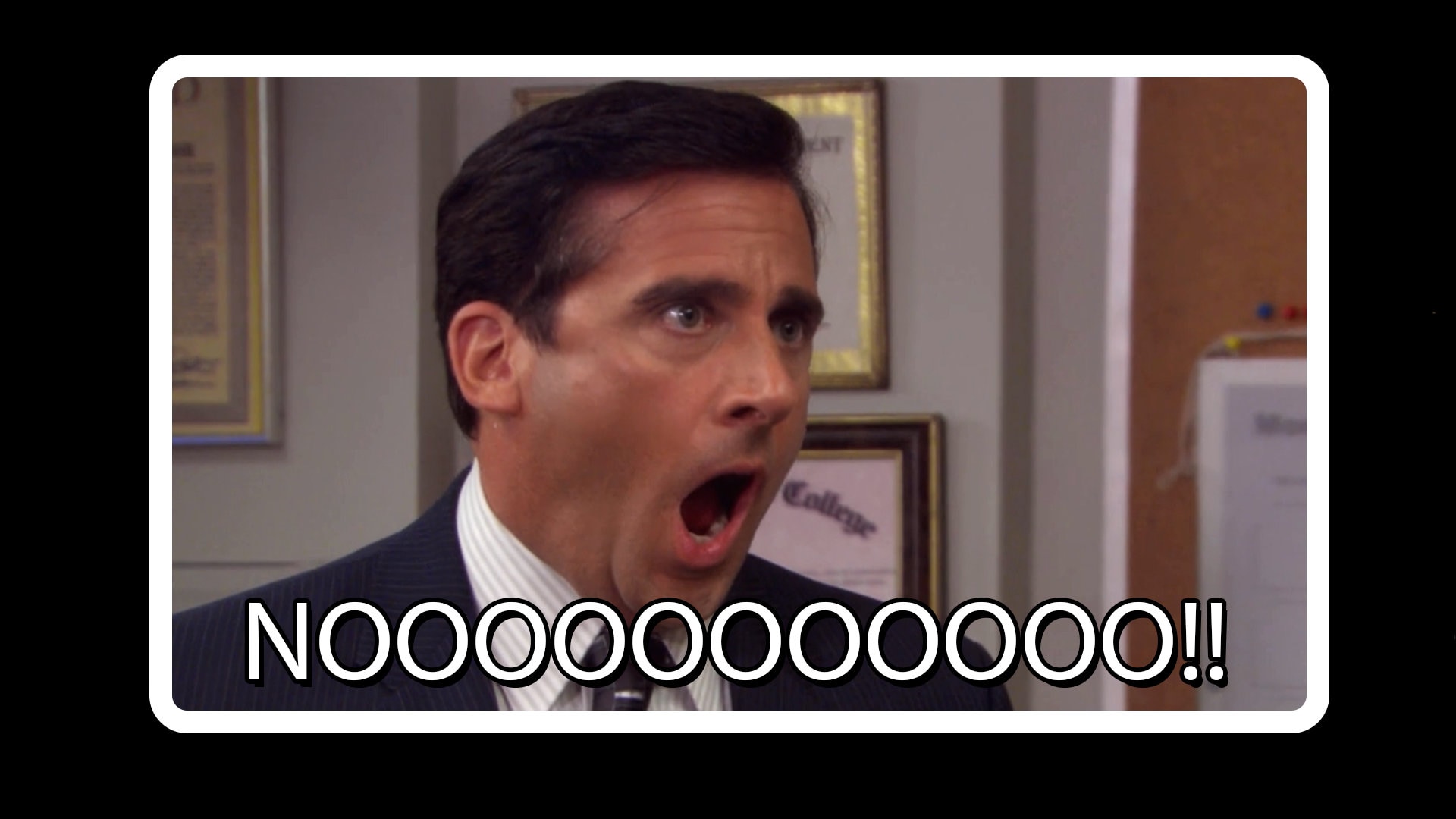 NOOOOOOOOO Michael Scott Meme Vinyl Sticker or Magnet from | Etsy