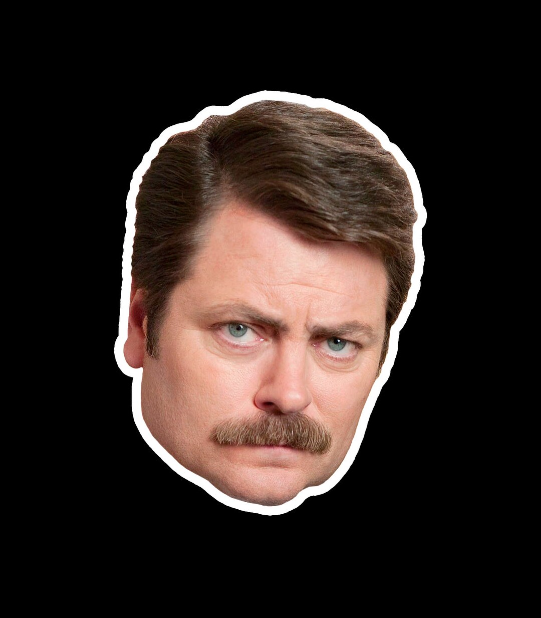 Ron Swanson Vinyl Sticker or Magnet Parks and Recreation Laptop ...