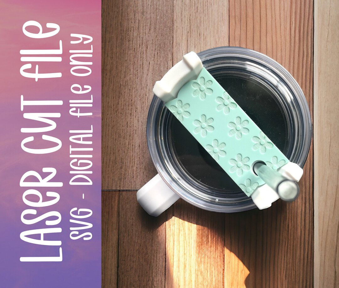 Floral Cup Topper SVG Digital File - Etsy