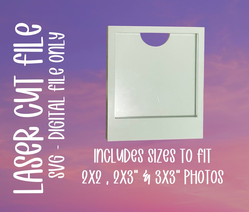 Polaroid Frame SVG | Digital File | Laser File | Laser Polaroid Frame ...