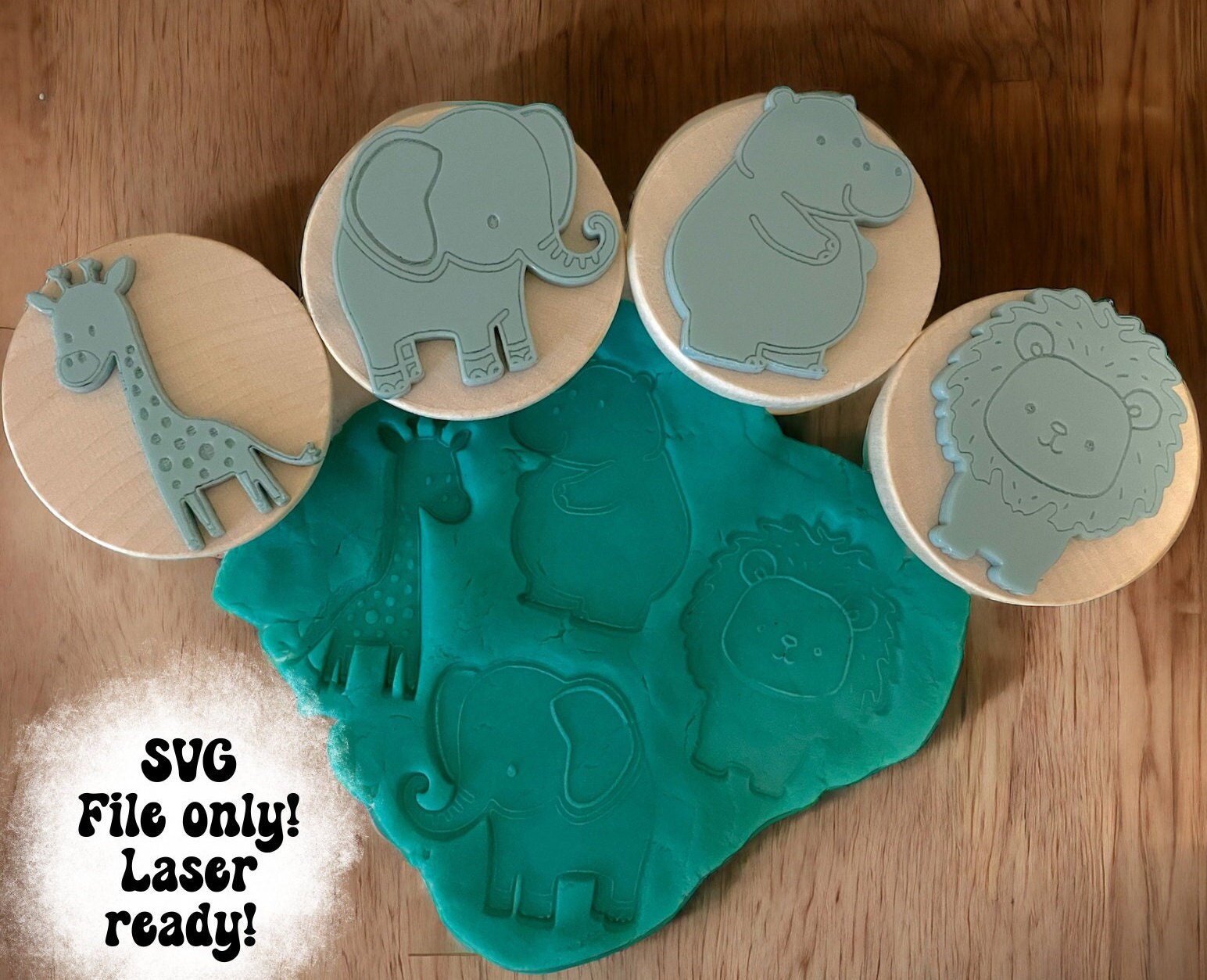 Playdough Stamp SVG File | Digital File | Laser File - Etsy