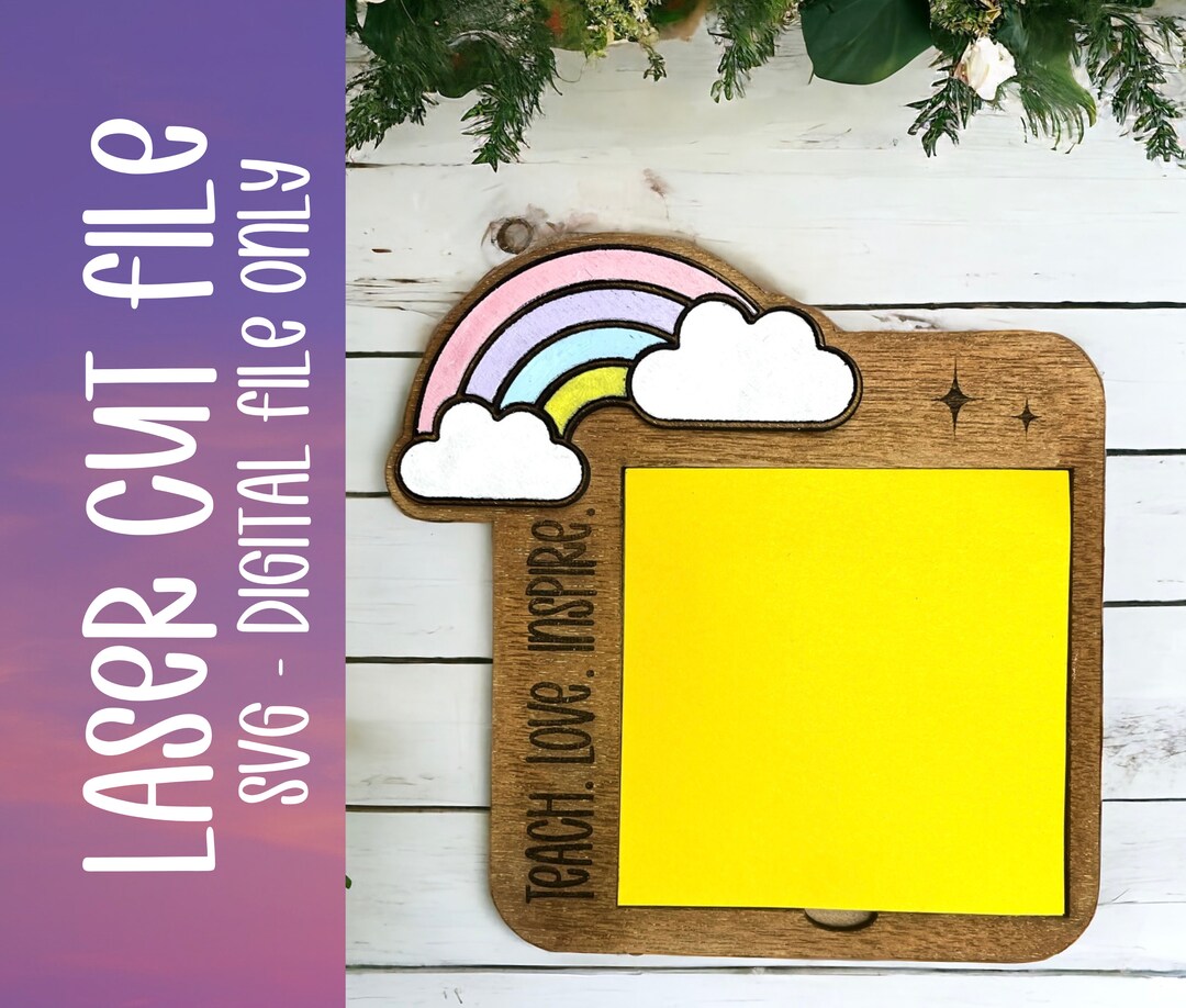 Post It Note Holder SVG | Digital File | Laser File - Etsy
