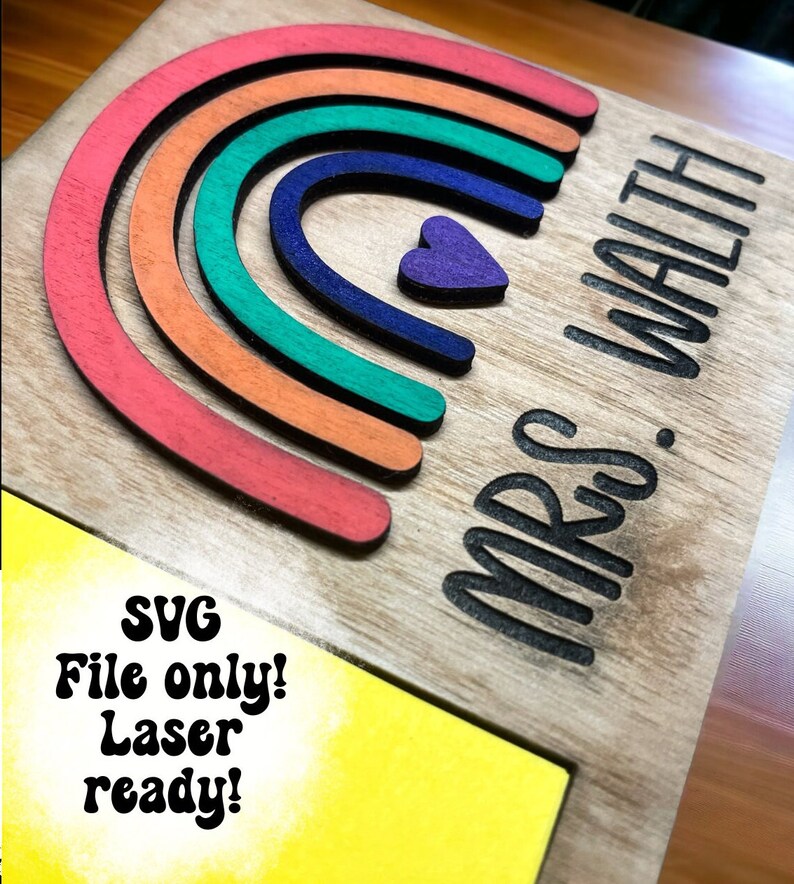 Post It Note Holder SVG Digital File Laser File - Etsy