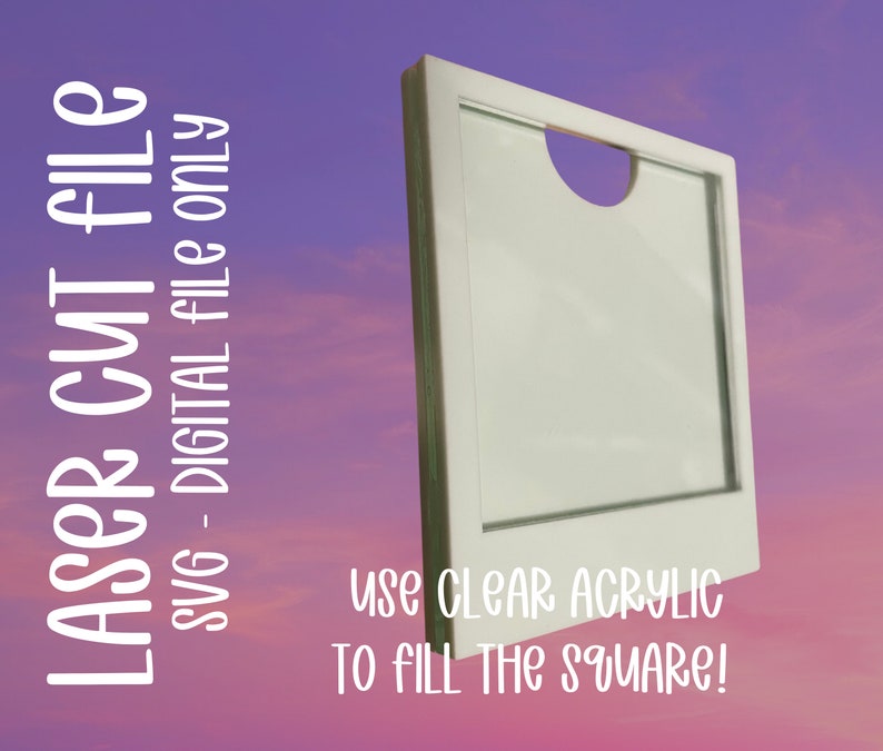 Polaroid Frame SVG | Digital File | Laser File | Laser Polaroid Frame ...