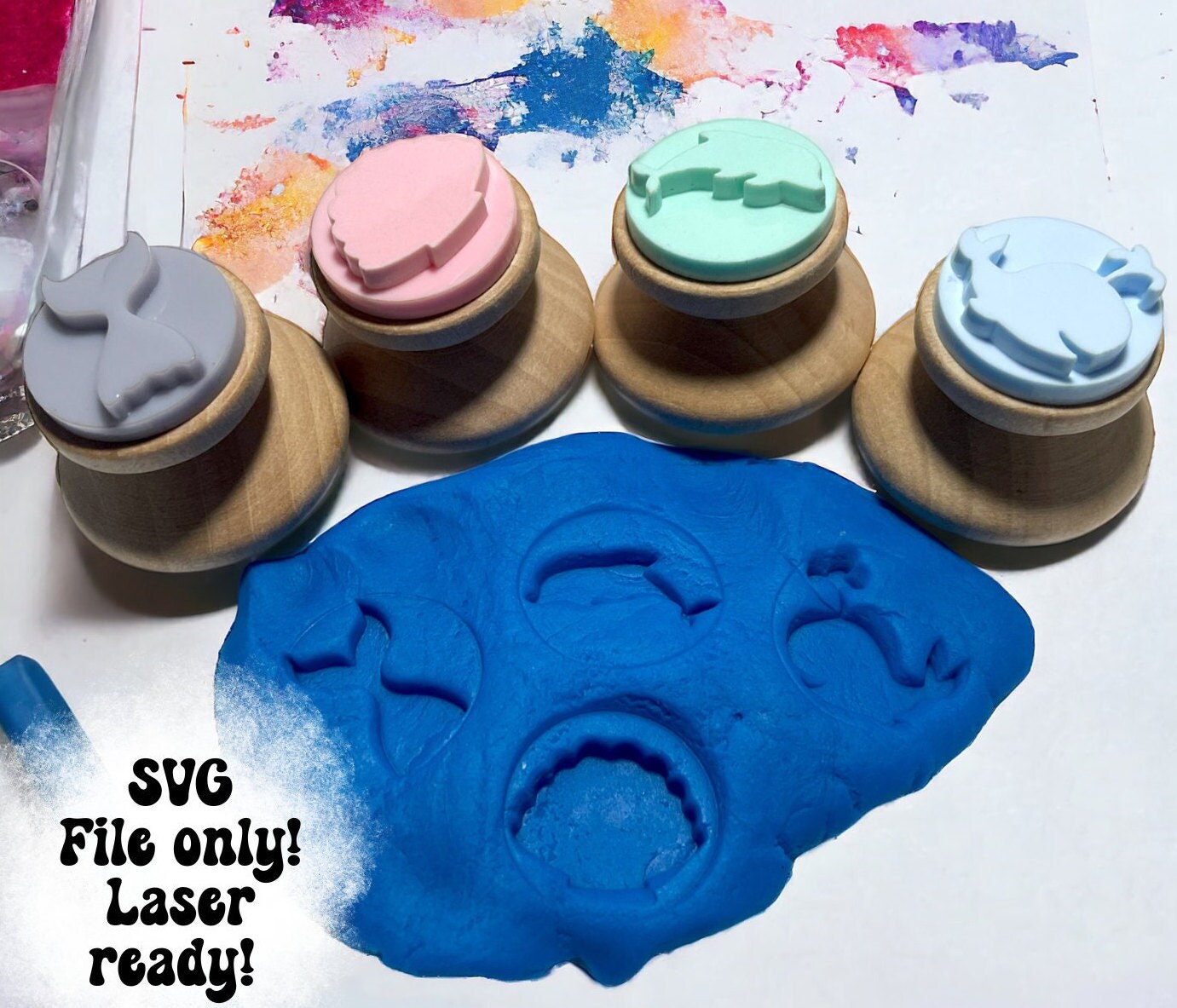 Playdough Stamp SVG File | Digital File | Laser File - Etsy