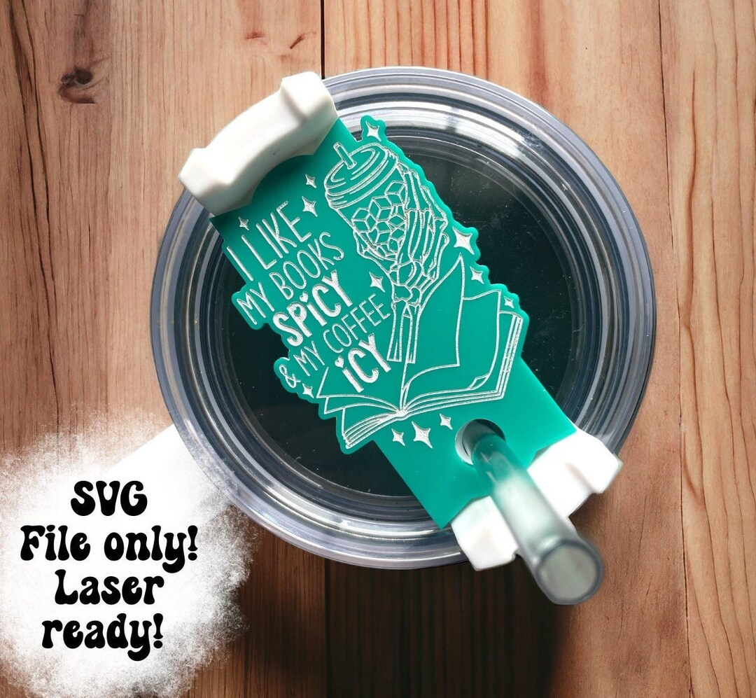 Spicy Book Cup Topper SVG Digital File - Etsy