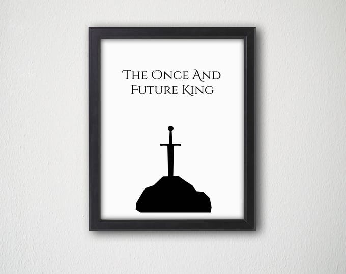 King Arthur - Excalibur - Wall Art - Downloadable Art Print - Quote ...