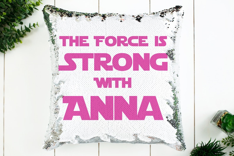 Personalized Star Wars The Force is Strong Mermaid Sequins | Etsy