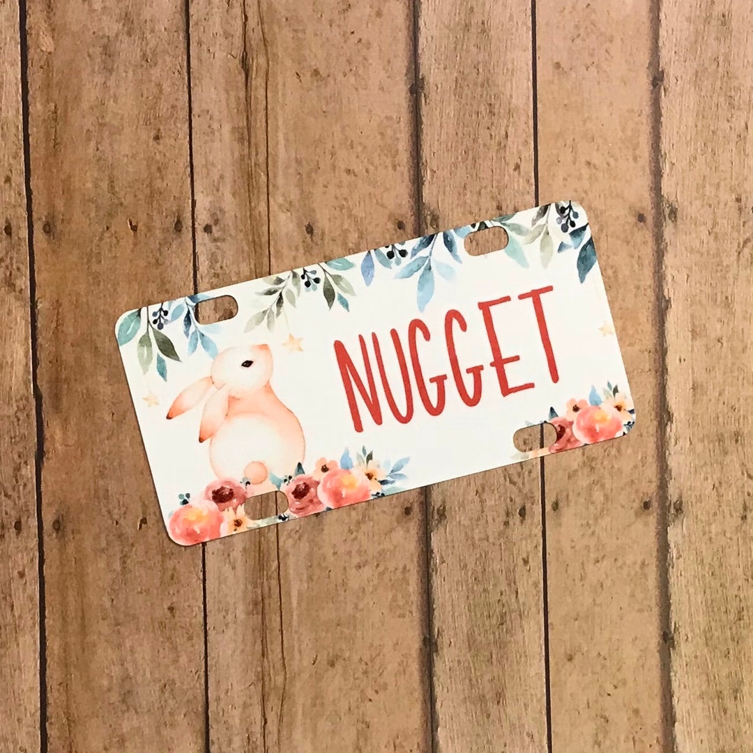 Personalized Floral Rabbit Hutch Sign / Rabbit Mom Gift / Cage ...