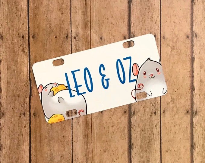Personalized Rat or Mouse Name Plate Tag Small Animal Cage - Etsy