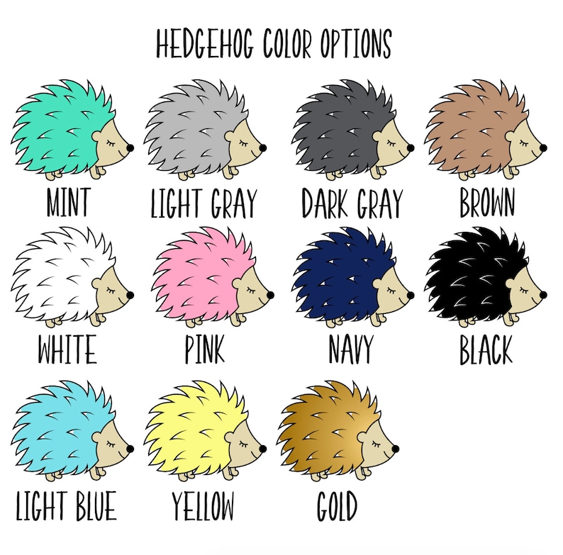 Personalized Hedgehog Name Plate / Hedgehog Sign / Cage | Etsy