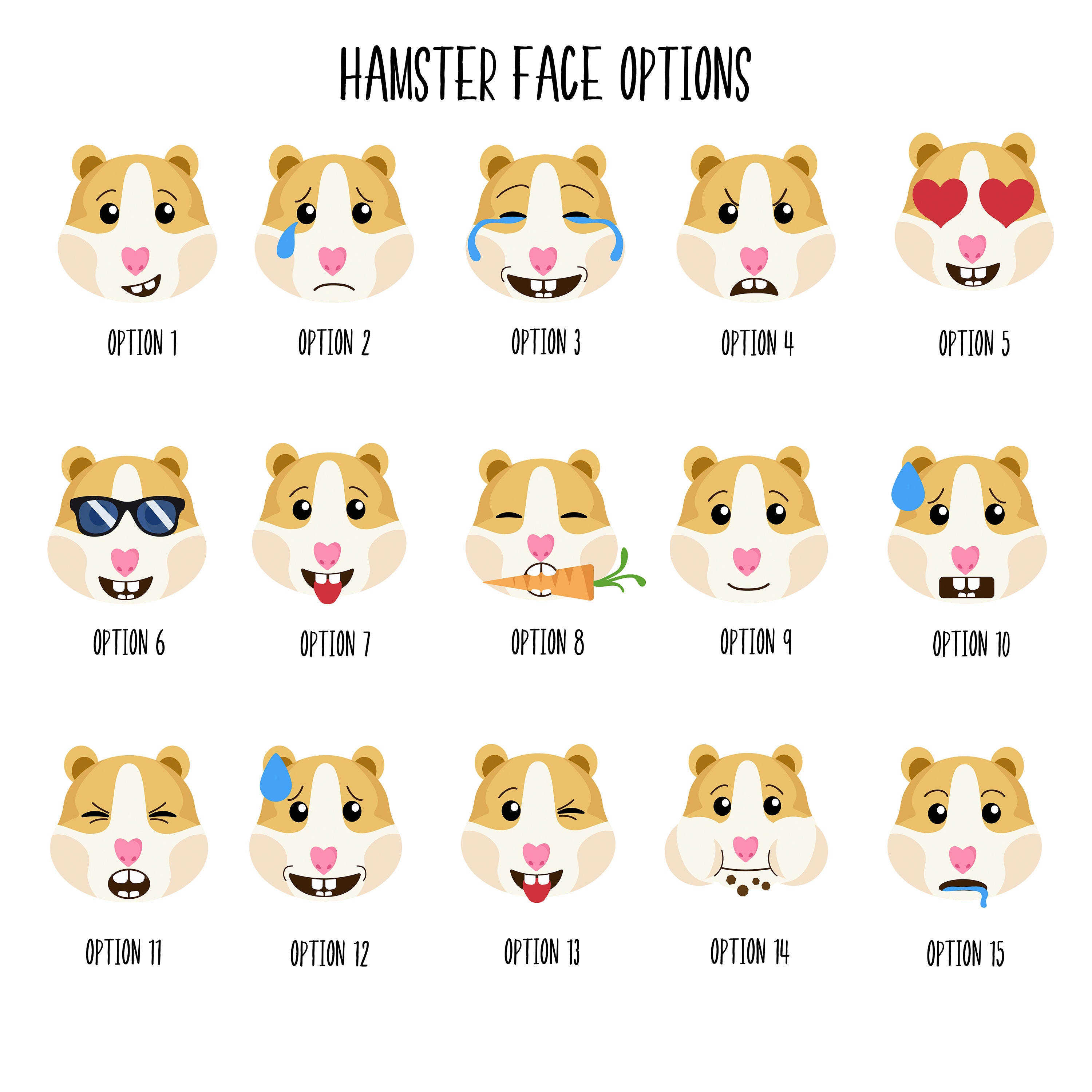 Personalized Hamster Face Name Plate / Name Tag / Small Animal - Etsy