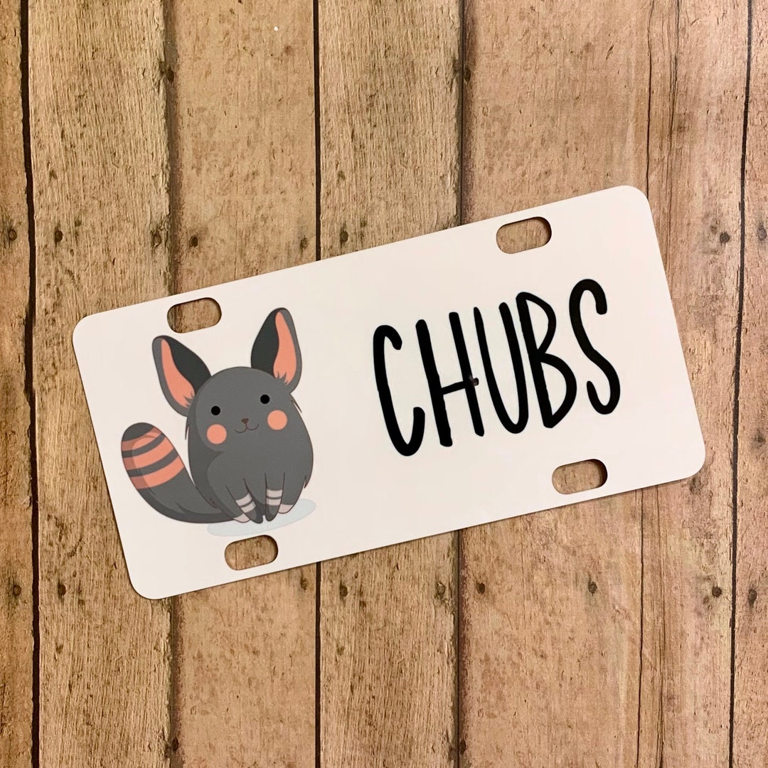 Personalized Chinchilla Nameplate / Chinchilla Sign / Cage Accessory ...