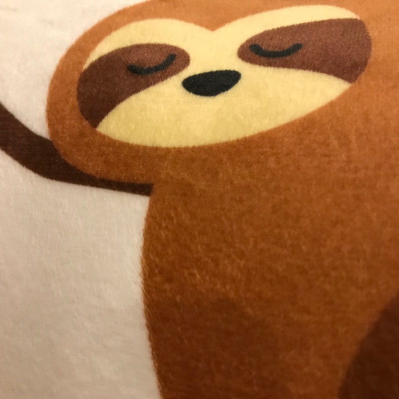 Personalized Pillow Sloth nap pillow travel pillow throw | Etsy