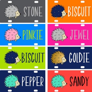 Personalized Hedgehog Name Plate / Hedgehog Sign / Cage Accessory ...