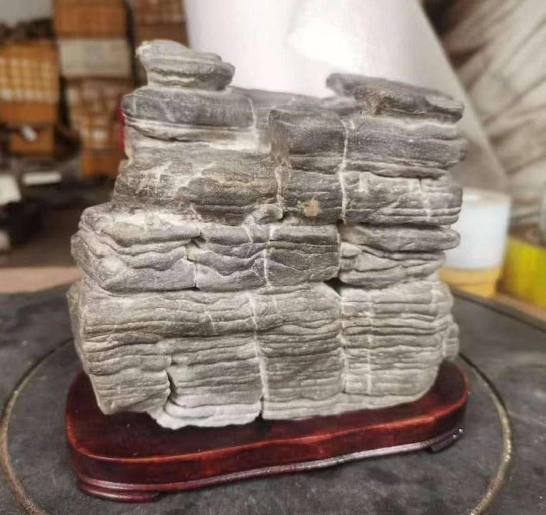 Suiseki-viewing Stone-natural Stone-stone Crafts-qian Ceng Stone - Etsy