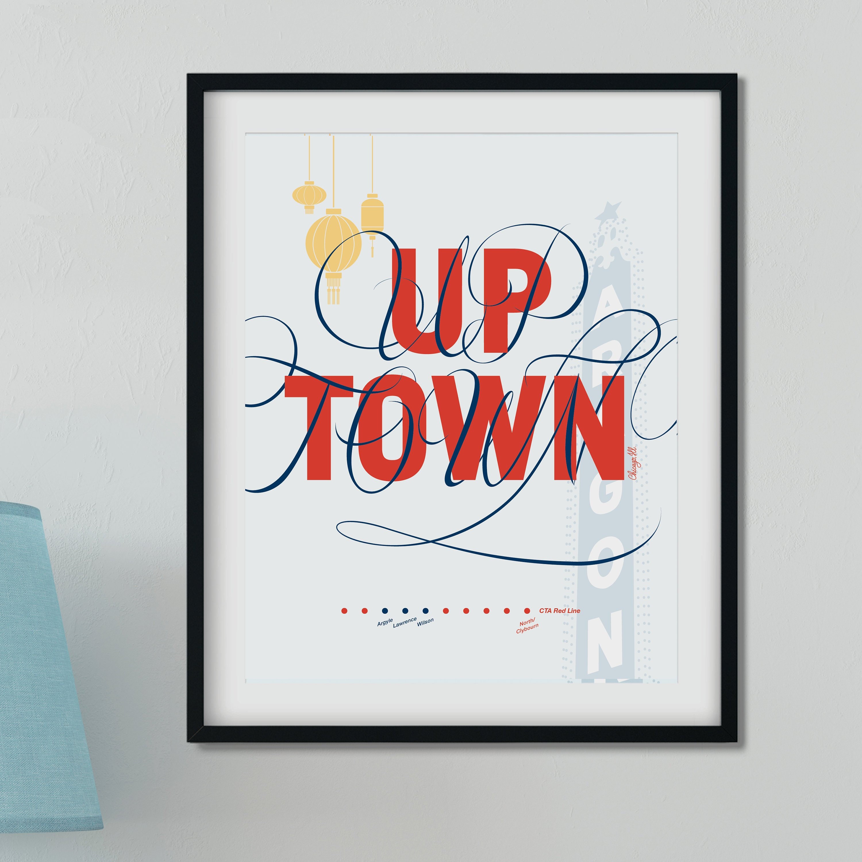 Uptown Chicago Neighborhood Poster/wall Art - Etsy