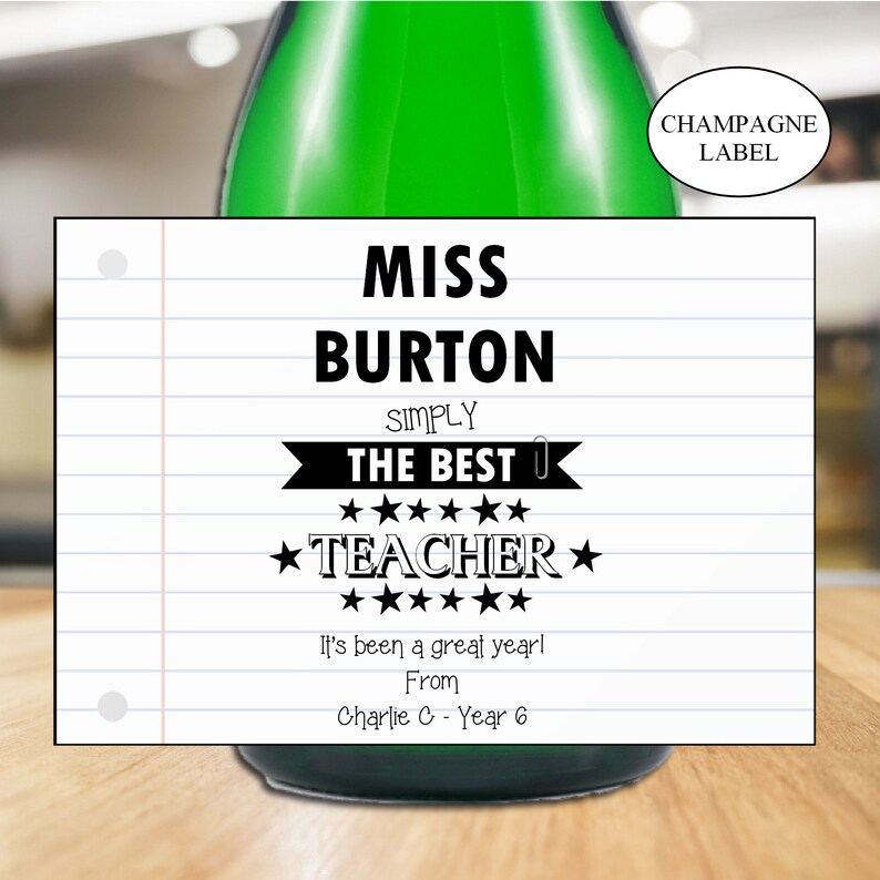 Personalised Wine / Champagne Bottle Sticker Label N162 Kids - Etsy