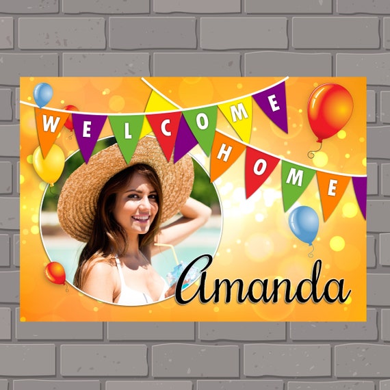 Personalised Welcome Home Poster Banner Any Occasion Girls | Etsy
