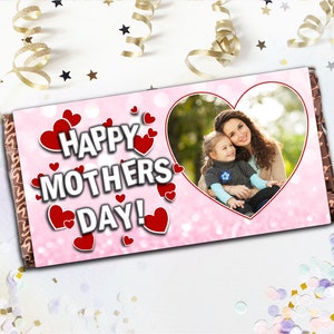 Personalised Happy Mothers Day Chocolate Bar 110g N118 Perfect Gift ...