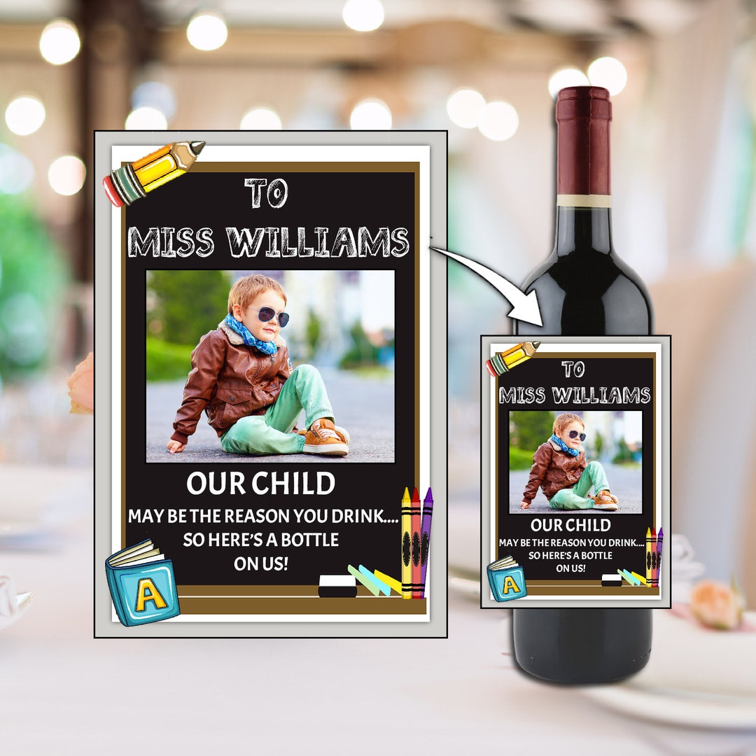 Personalised Chalkboard 'our Child May Be the Reason You Drink' PHOTO ...