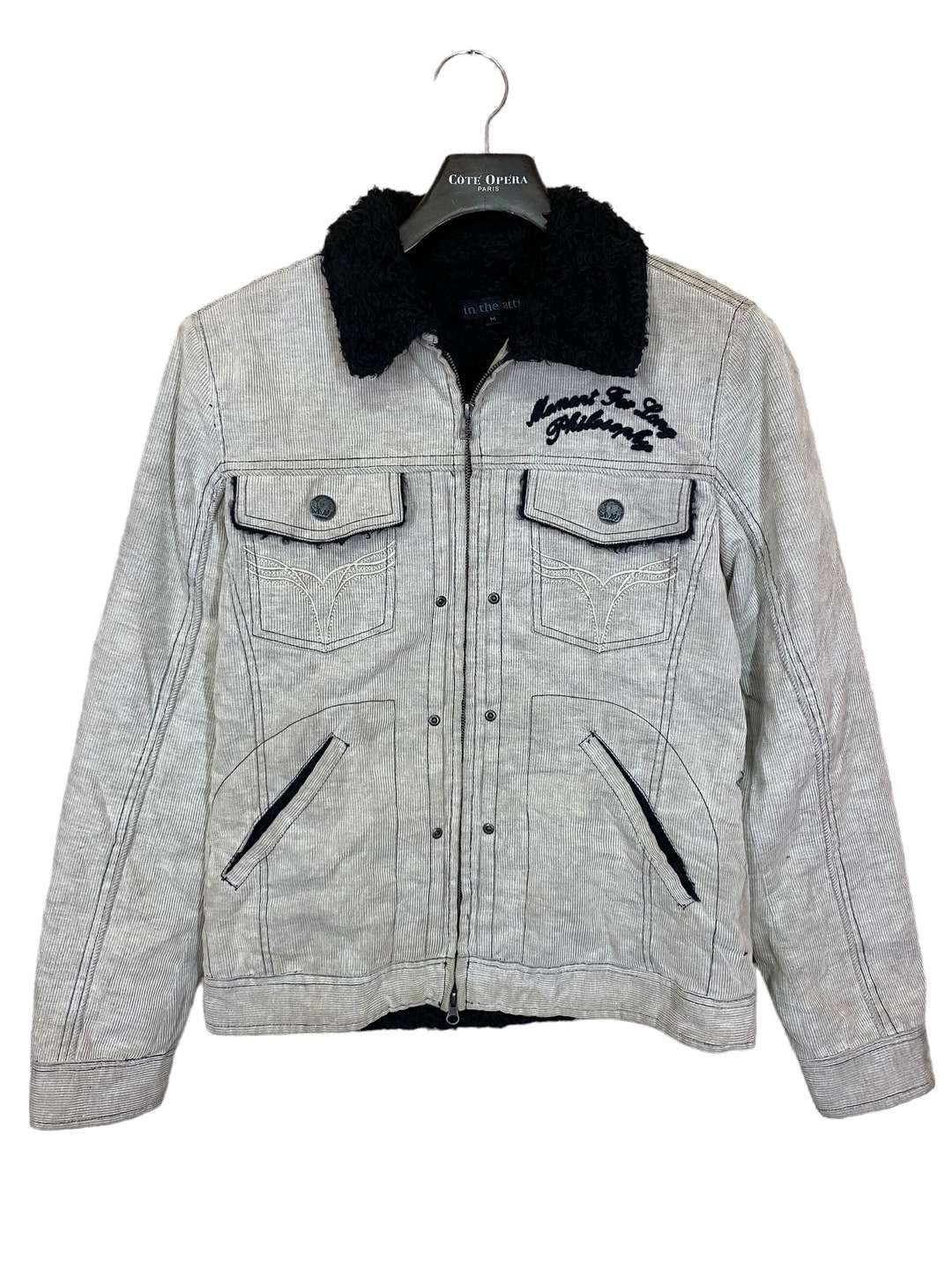 In the Attic Corduroy Jacket Inside Fur - Etsy