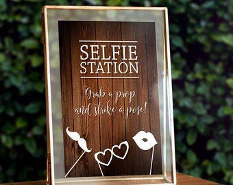 Selfie Station Sign Wedding Sign, Photo Booth, Photobooth Sign, Selfie ...